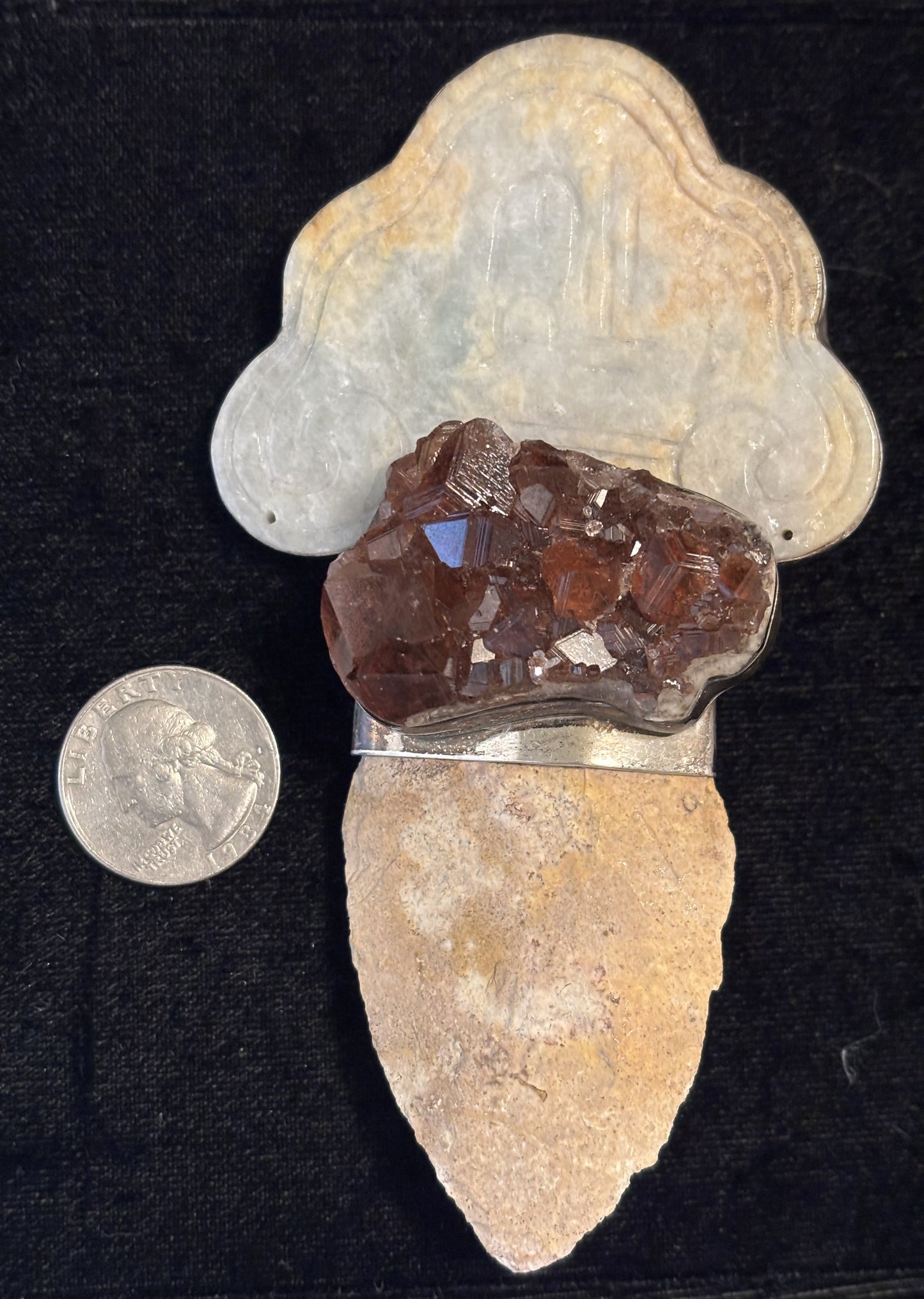 Vintage, Jade, Hessionite Garnet, Arrowhead – Rebecca Collins Jewelry